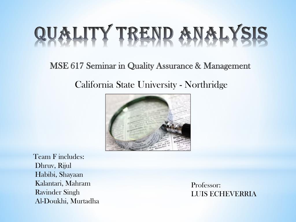 PPT - Quality Trend Analysis PowerPoint Presentation, free download ...