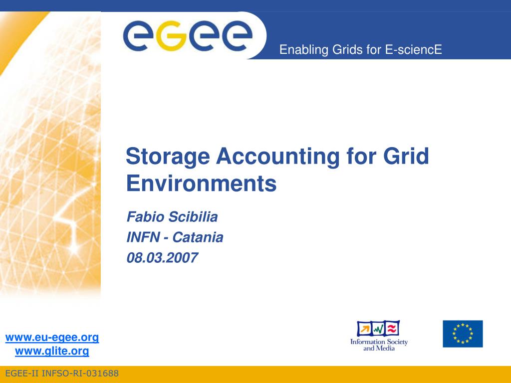 PPT - Storage Accounting for Grid Environments PowerPoint Presentation ...
