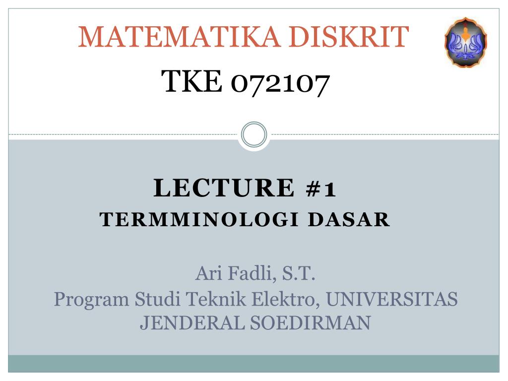 PPT - MATEMATIKA DISKRIT PowerPoint Presentation, free download - ID ...