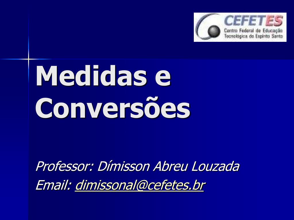 PPT - Medidas e Conversões PowerPoint Presentation, free download - ID ...