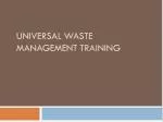 PPT - Universal Waste Training PowerPoint Presentation, free download ...