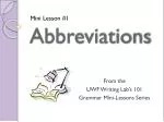 PPT - Abbreviations PowerPoint Presentation, free download - ID:9465433