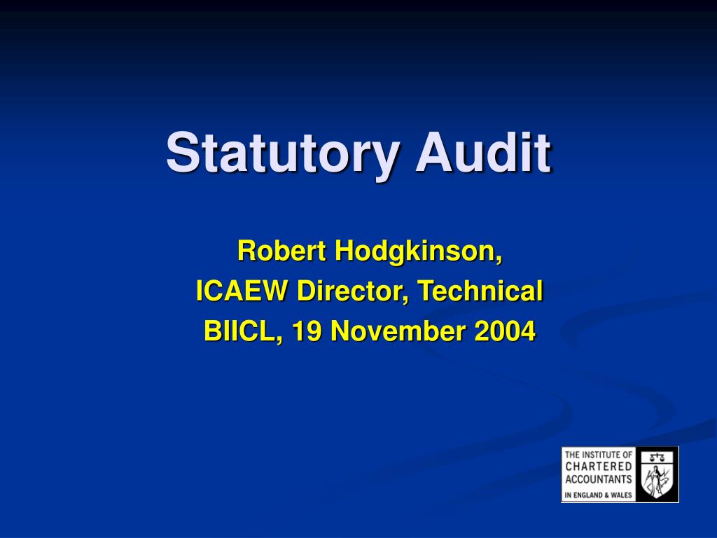 PPT - Statutory Audit PowerPoint Presentation, free download - ID:5433104