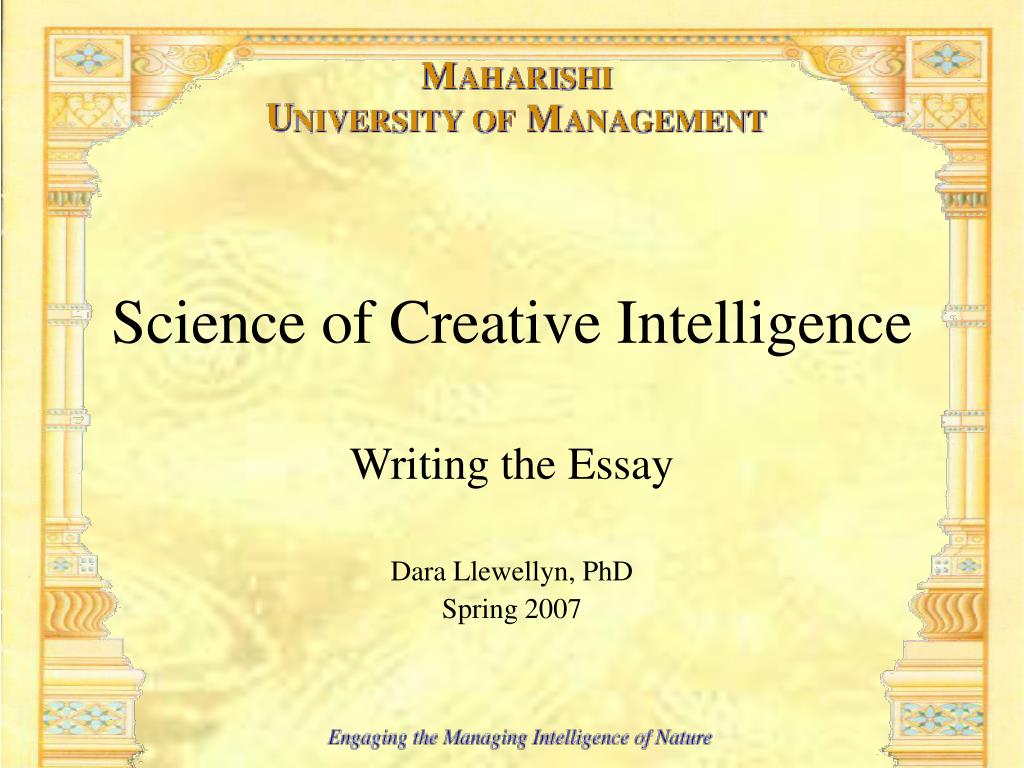 PPT - Science of Creative Intelligence PowerPoint Presentation, free ...