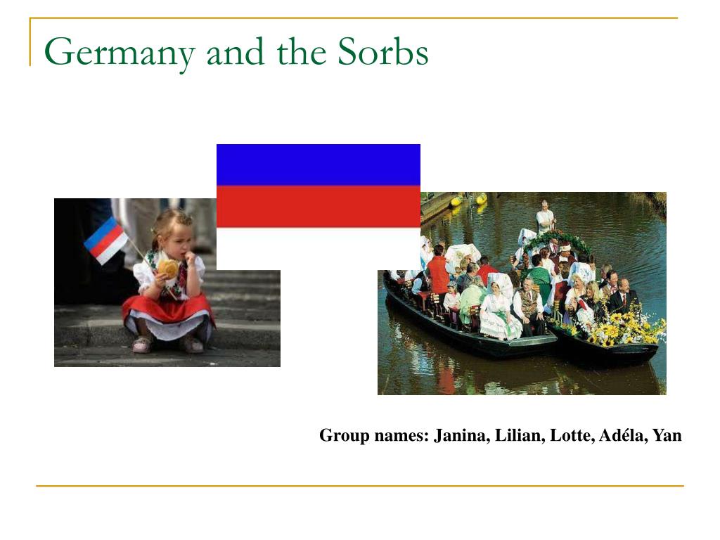 PPT - Germany and the Sorbs PowerPoint Presentation, free download - ID ...