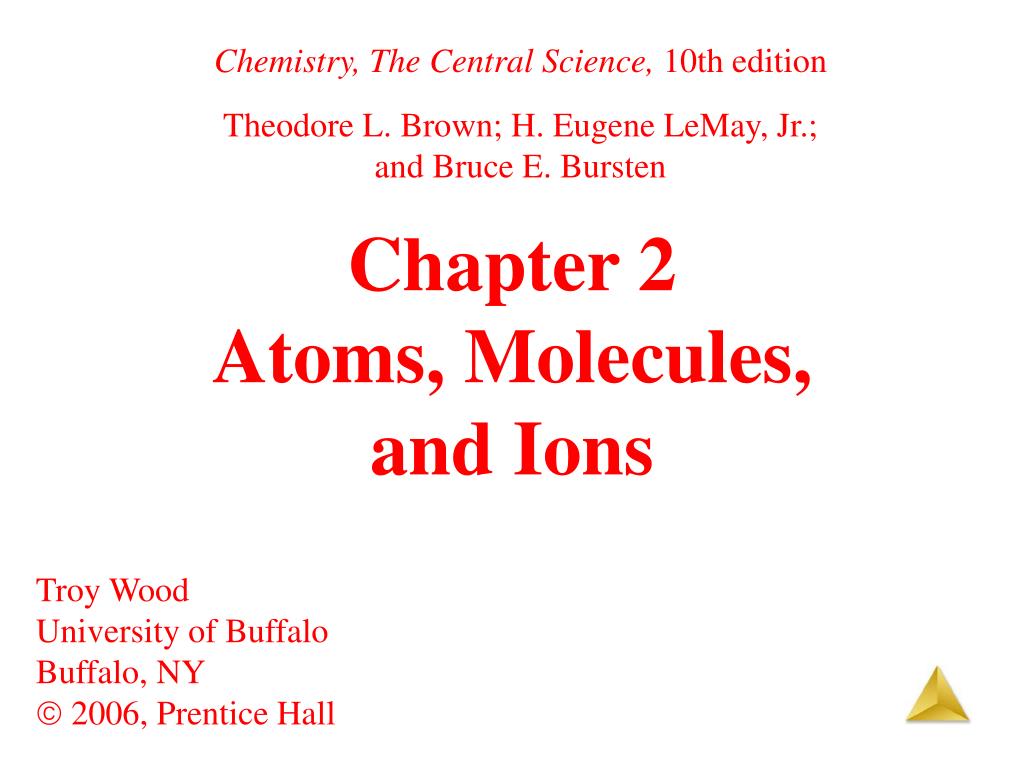PPT - Chapter 2 Atoms, Molecules, and Ions PowerPoint Presentation ...