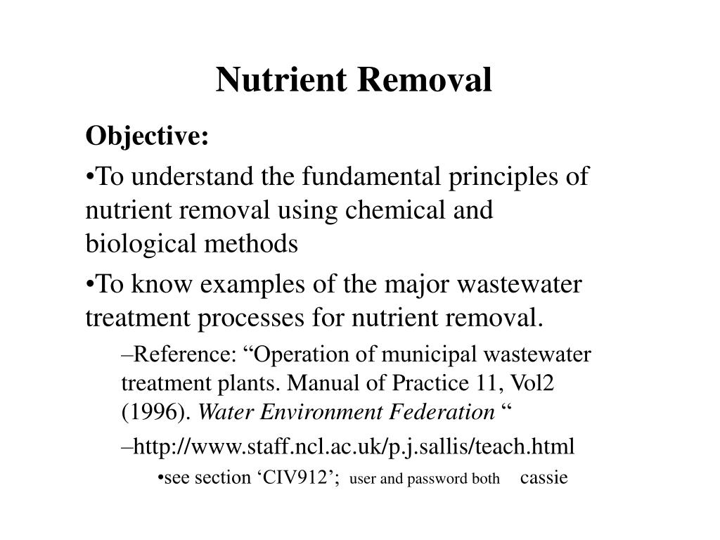PPT - Nutrient Removal PowerPoint Presentation, free download - ID:5435713