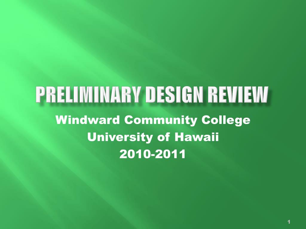 PPT - Preliminary Design review PowerPoint Presentation, free download ...