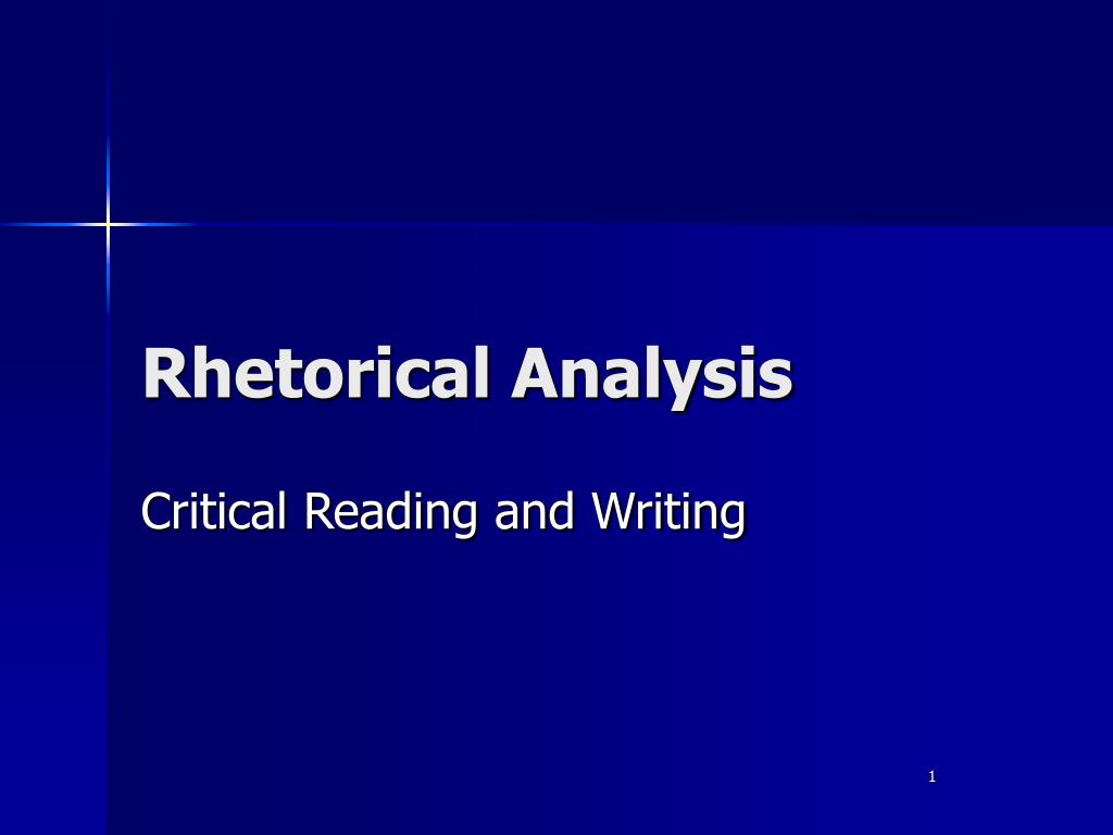 PPT - Rhetorical Analysis PowerPoint Presentation, free download - ID ...