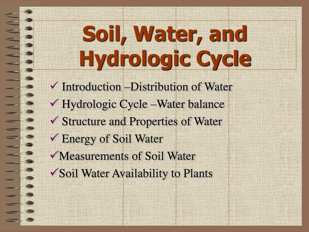 PPT - Soil, Water, and Hydrologic Cycle PowerPoint Presentation, free ...
