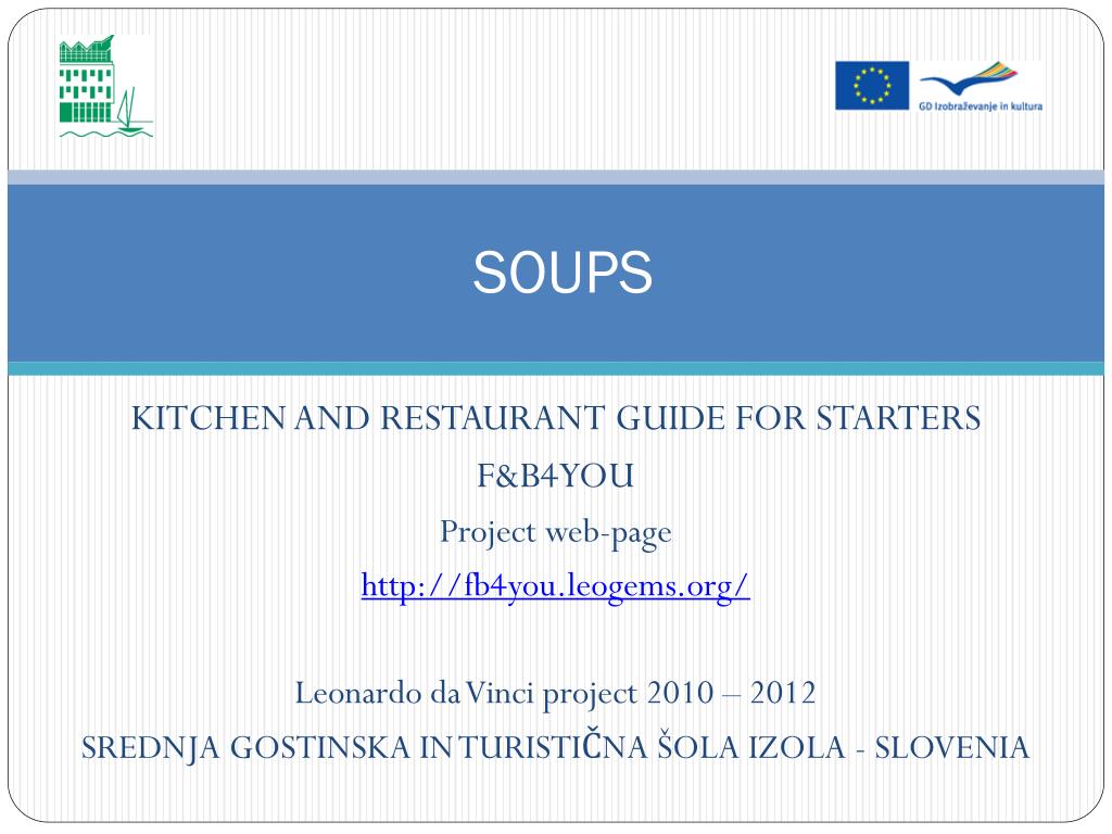 PPT - SOUPS PowerPoint Presentation, free download - ID:5438798