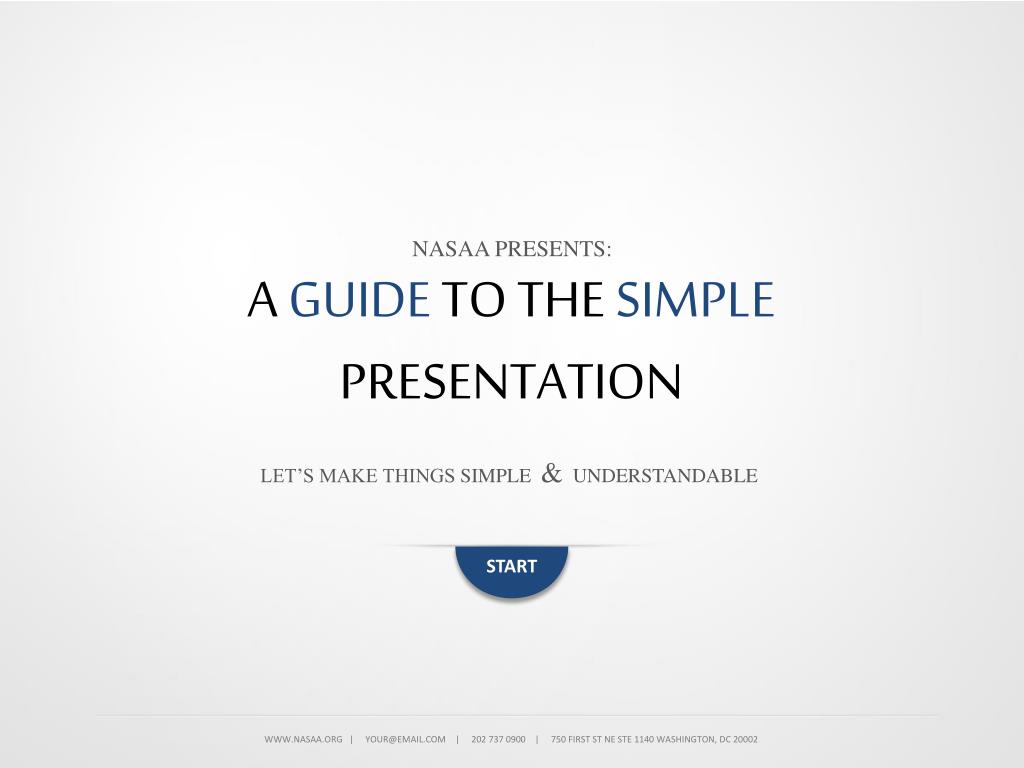 PPT - A GUIDE TO THE SIMPLE PRESENTATION PowerPoint Presentation, free ...