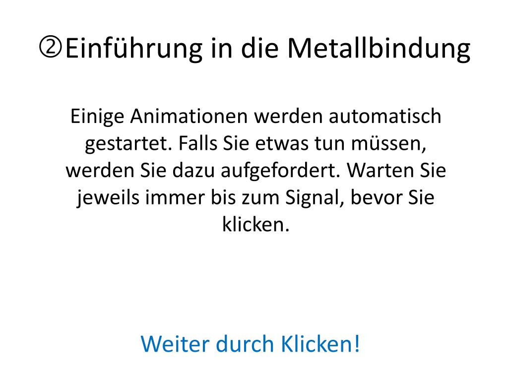PPT - Einführung in die Metallbindung PowerPoint Presentation, free ...