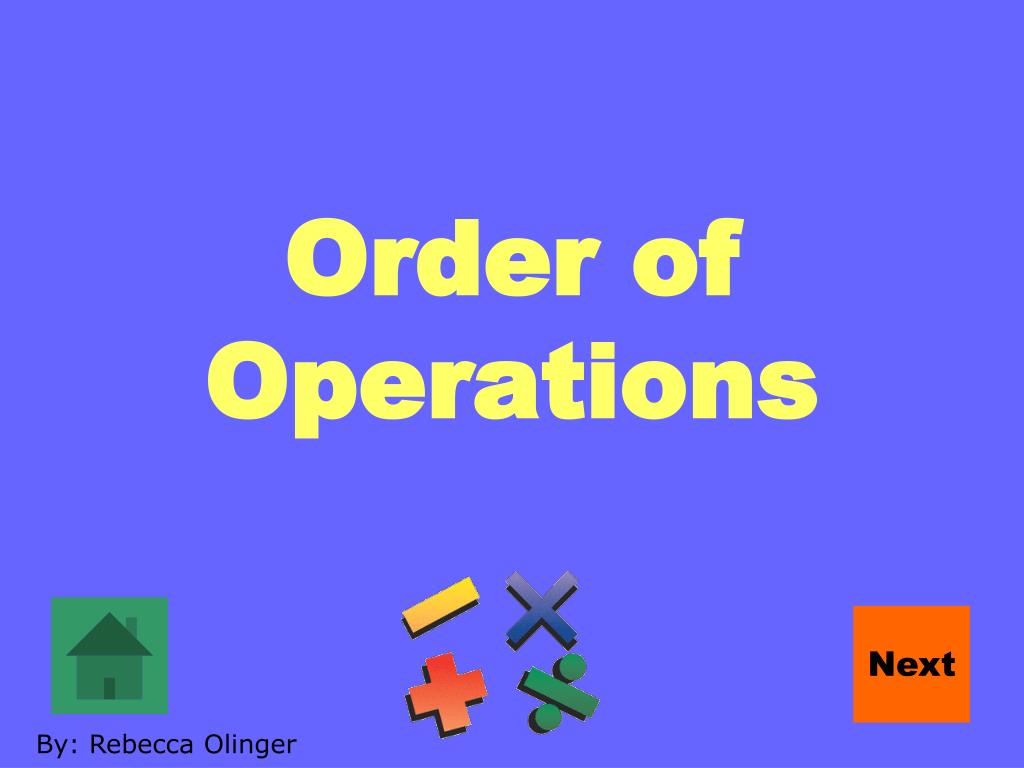 PPT - Order of Operations PowerPoint Presentation, free download - ID ...