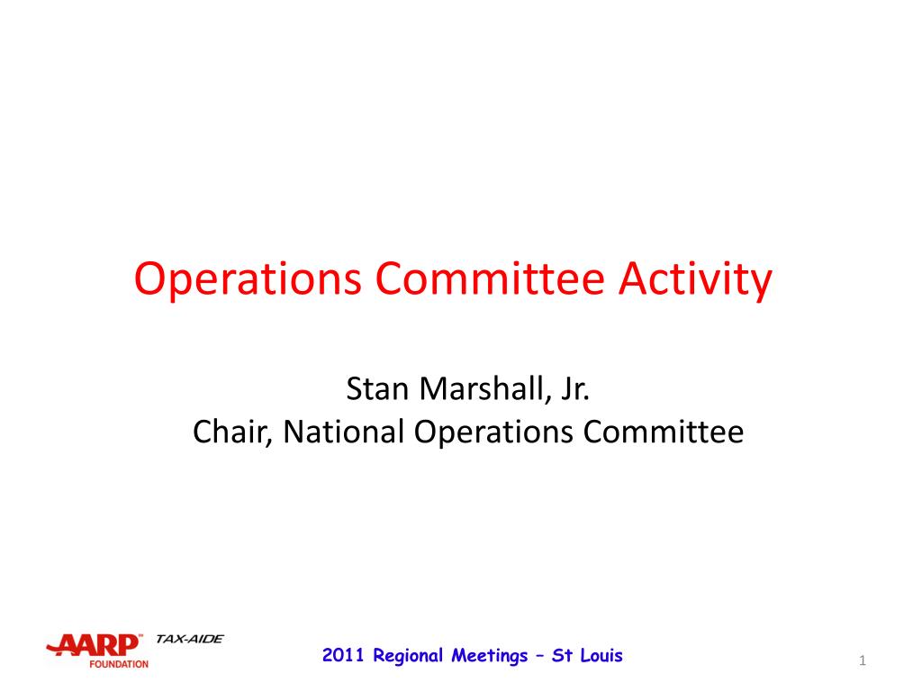 PPT - Operations Committee Activity PowerPoint Presentation, free ...