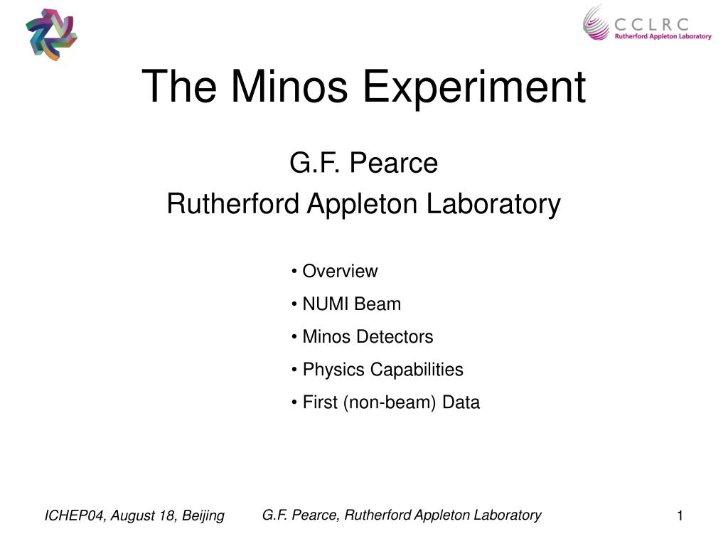 PPT - The Minos Experiment PowerPoint Presentation, free download - ID ...