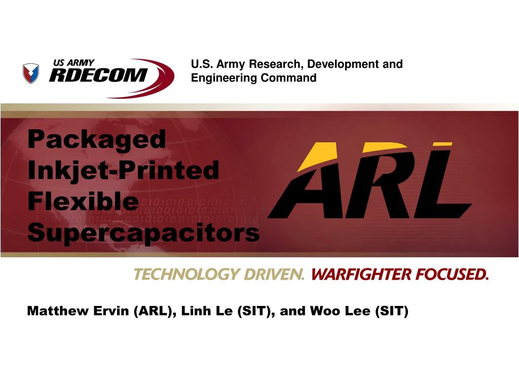 PPT - Packaged Inkjet-Printed Flexible Supercapacitors PowerPoint ...