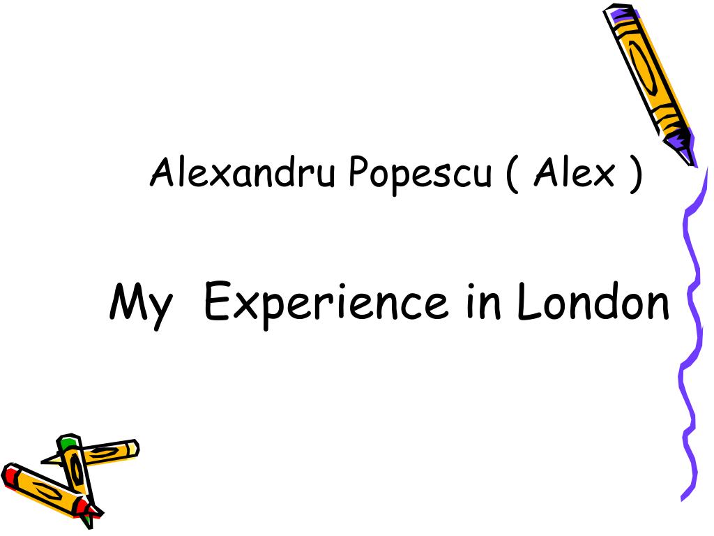 PPT - Alexandru Popescu ( Alex ) PowerPoint Presentation, free download ...