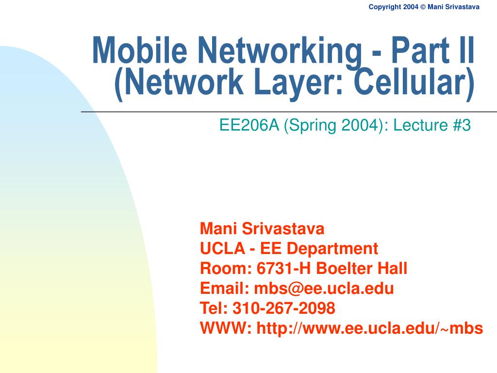 PPT - Mobile Networking - Part II (Network Layer: Cellular) PowerPoint ...