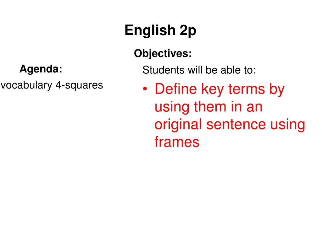 PPT - English 2p PowerPoint Presentation, free download - ID:5448350
