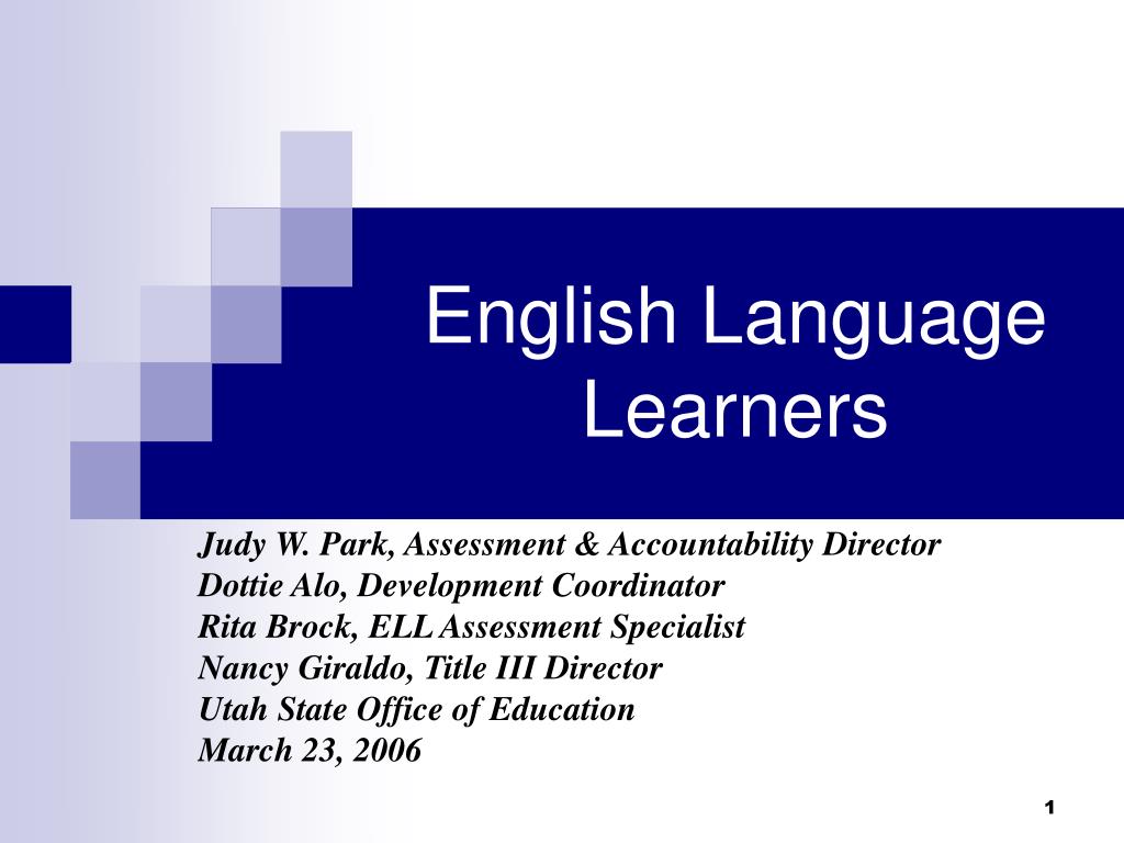 PPT - English Language Learners PowerPoint Presentation, free download ...