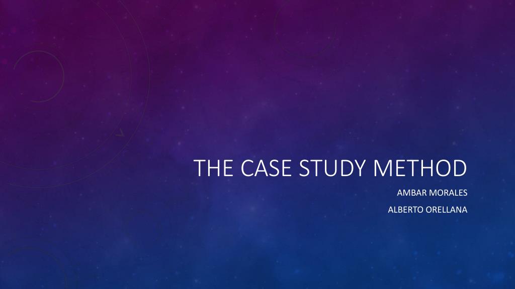 PPT - The Case study method PowerPoint Presentation, free download - ID ...