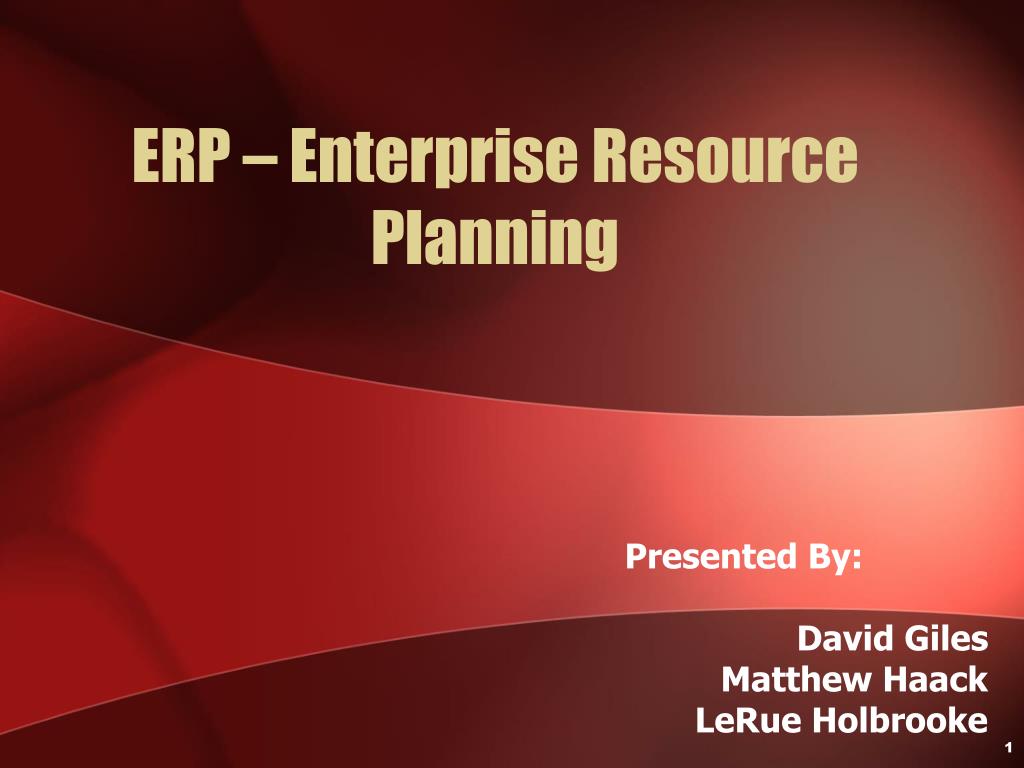 PPT - ERP – Enterprise Resource Planning PowerPoint Presentation, free ...