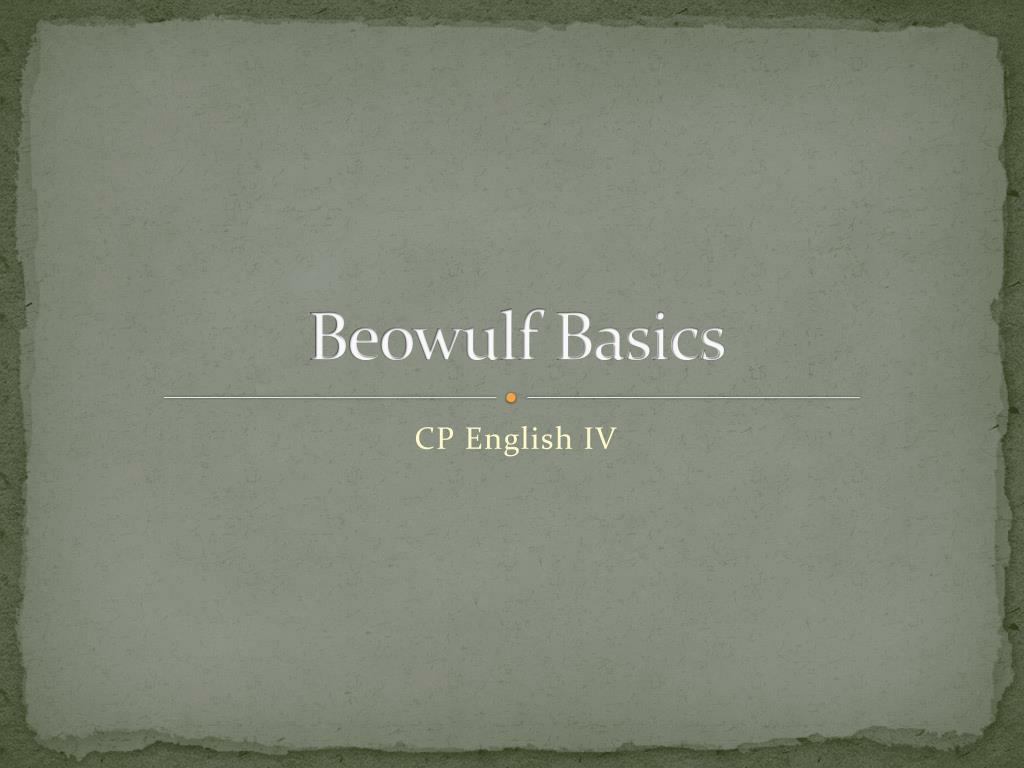 PPT - Beowulf Basics PowerPoint Presentation, free download - ID:5453712