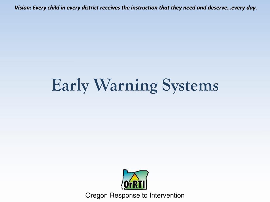 PPT - Early Warning Systems PowerPoint Presentation, free download - ID ...