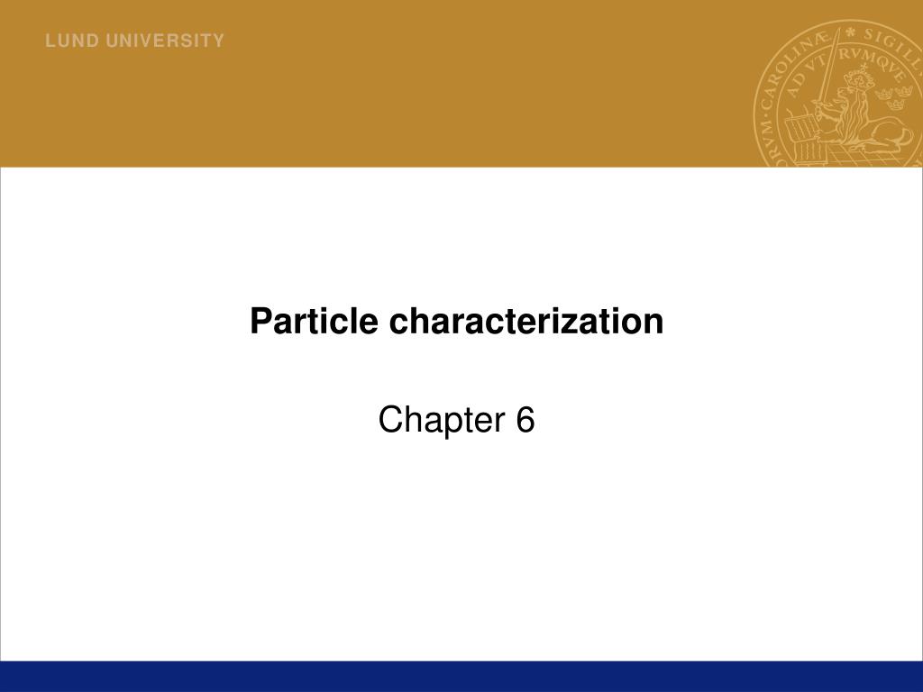 PPT - Particle characterization PowerPoint Presentation, free download ...