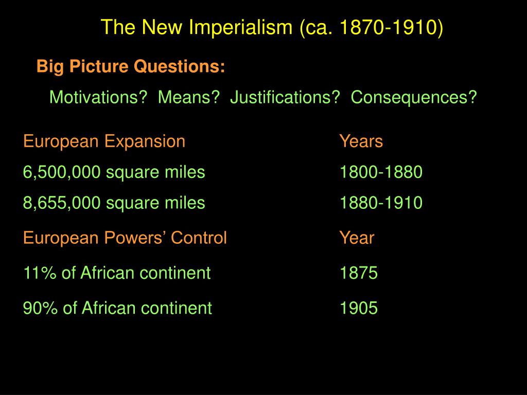 PPT - The New Imperialism (ca. 1870-1910) PowerPoint Presentation, free ...