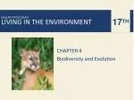 PPT - Chapter 4 Evolution, Biodiversity, and Population Ecology PowerPoint Presentation - ID:2162124