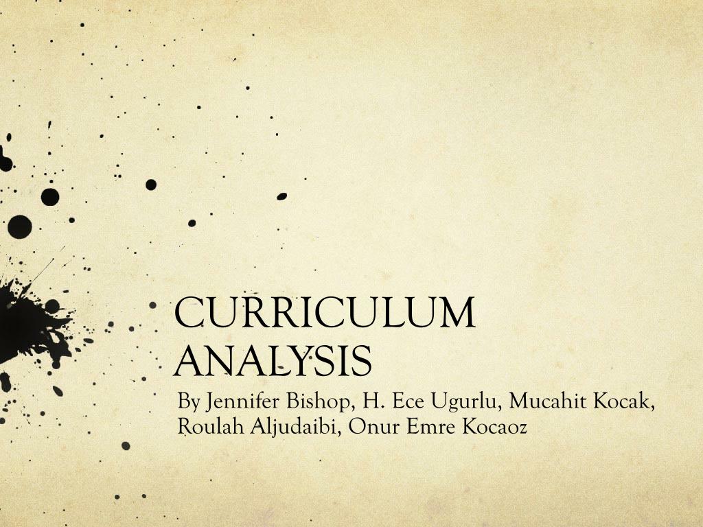 PPT - CURRICULUM ANALYSIS PowerPoint Presentation, free download - ID ...