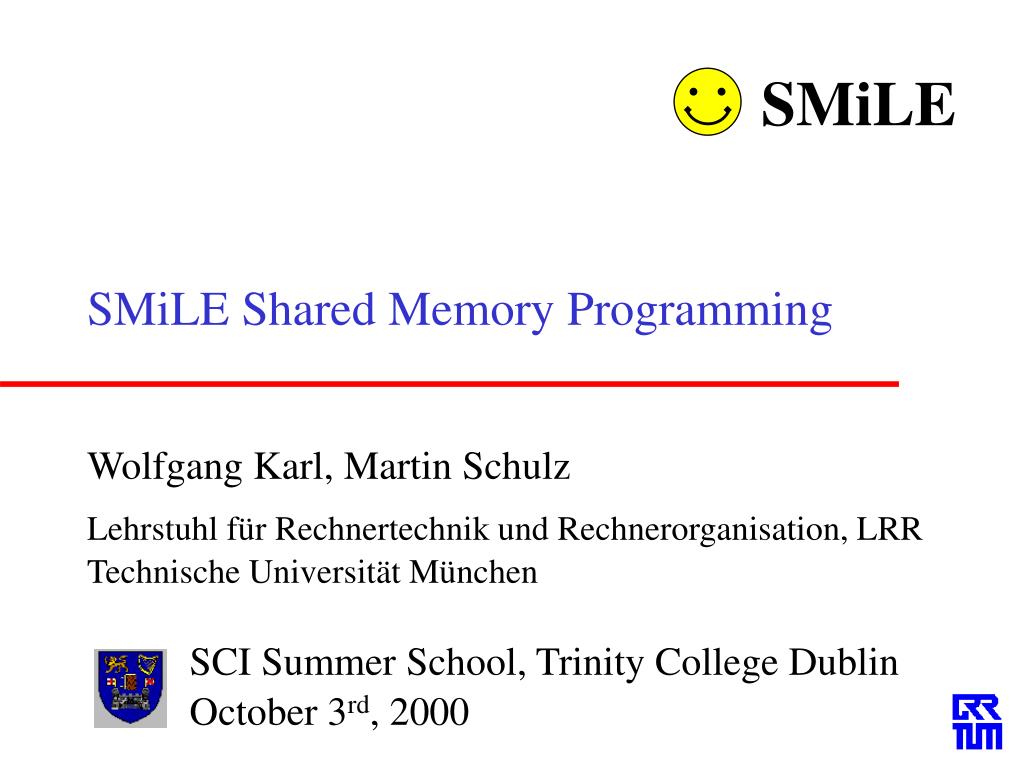 PPT - SMiLE Shared Memory Programming PowerPoint Presentation, free ...