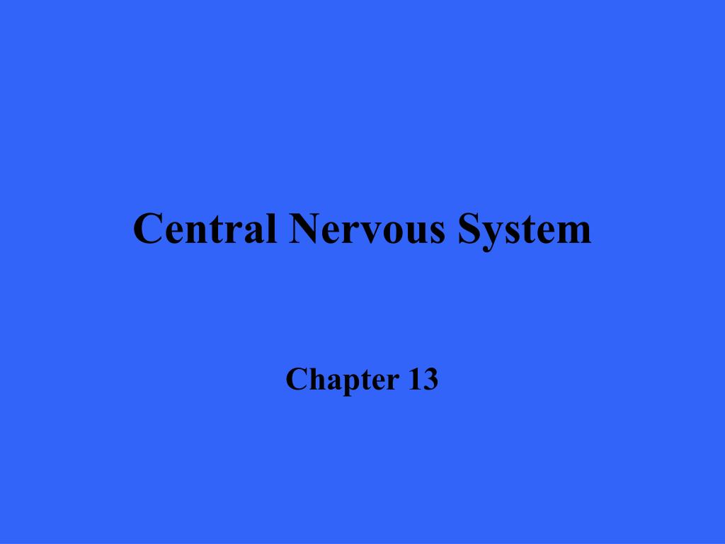 PPT - Central Nervous System PowerPoint Presentation, free download ...
