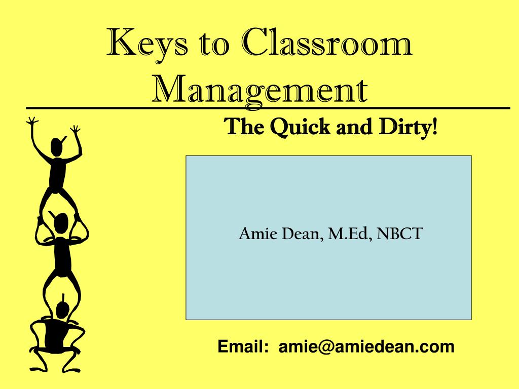 PPT - Keys to Classroom Management PowerPoint Presentation, free ...