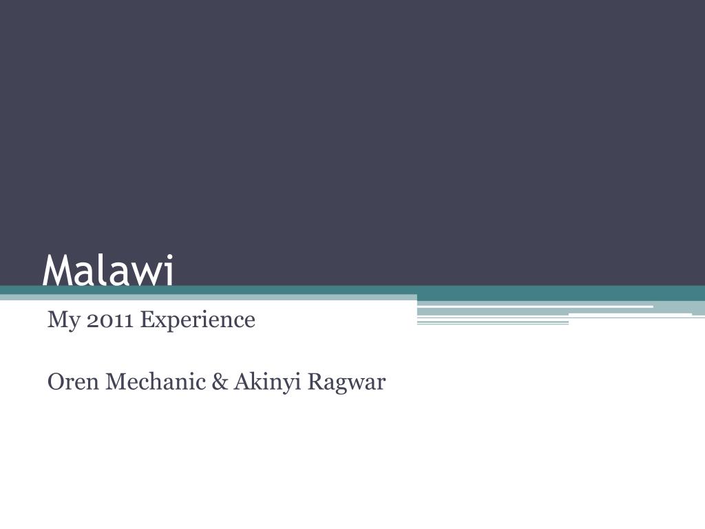 PPT - Malawi PowerPoint Presentation, free download - ID:5461774