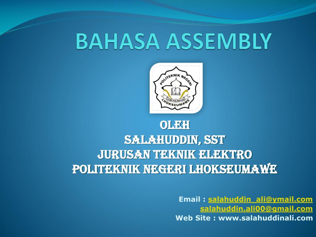 PPT - BAHASA ASSEMBLY PowerPoint Presentation, free download - ID:5462967