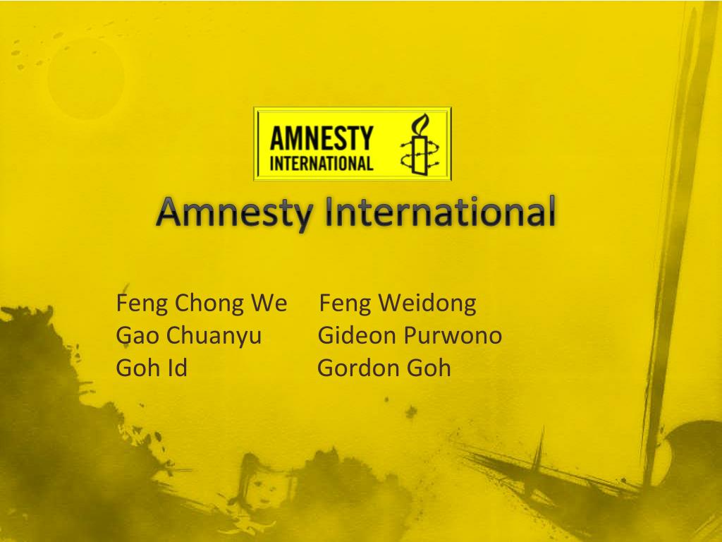 PPT - Amnesty International PowerPoint Presentation, free download - ID ...