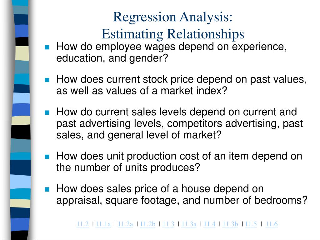 PPT - Regression Analysis: Estimating Relationships PowerPoint ...