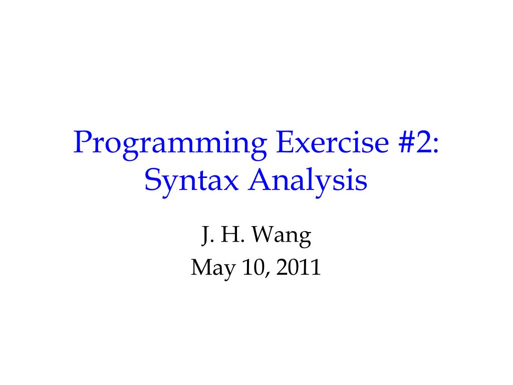 Ppt Yacc Parser Generator Project Create Parser For Target Language 5794