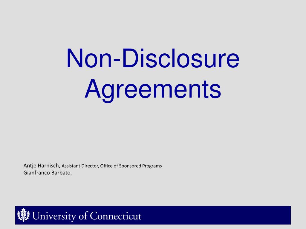 PPT - Non-Disclosure Agreements PowerPoint Presentation, free download ...
