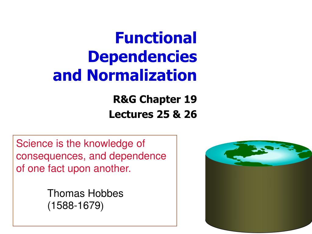 PPT - Functional Dependencies and Normalization PowerPoint Presentation ...