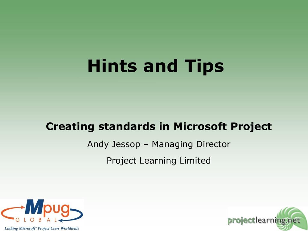 PPT - Hints and Tips PowerPoint Presentation, free download - ID:5465371
