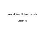PPT - Normandy PowerPoint Presentation, free download - ID:2732870