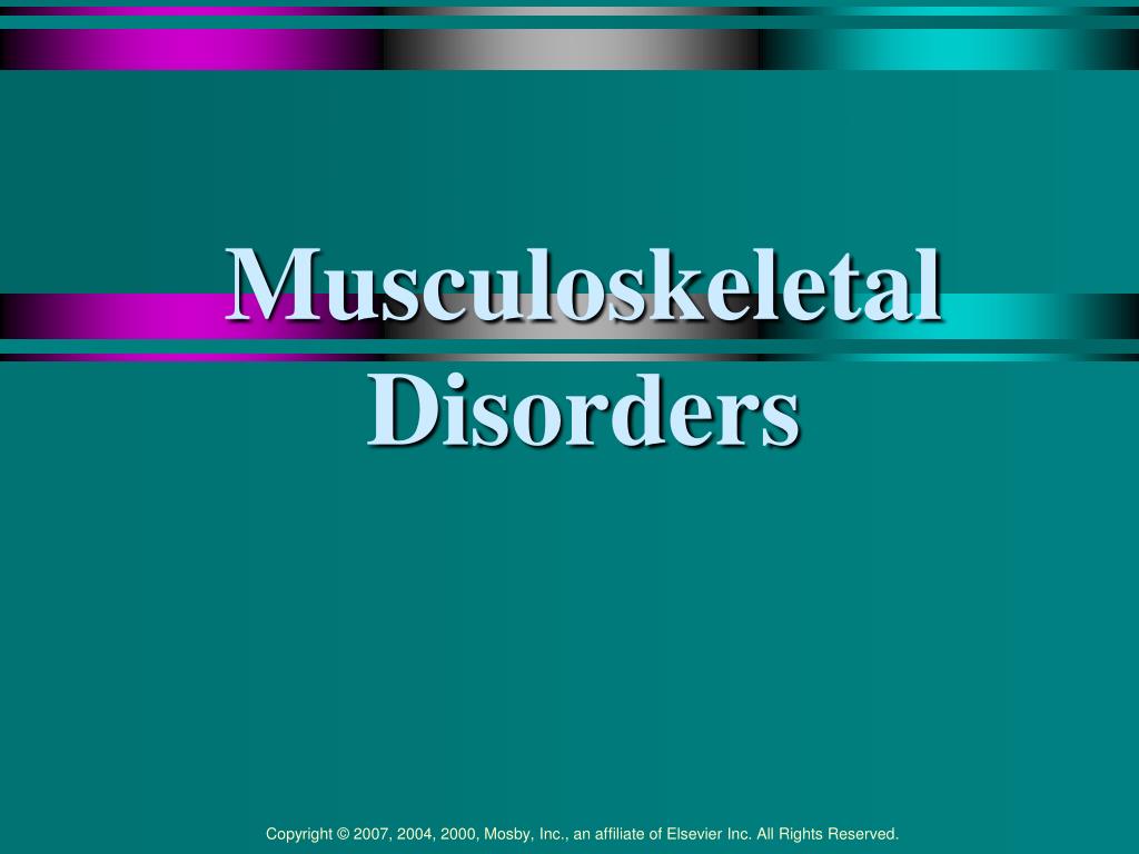 PPT - Musculoskeletal Disorders PowerPoint Presentation, free download ...