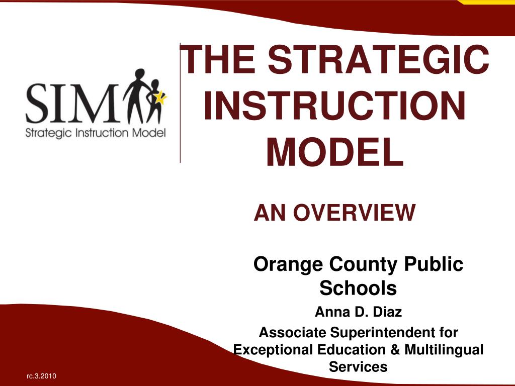 PPT - THE STRATEGIC INSTRUCTION MODEL AN OVERVIEW PowerPoint ...