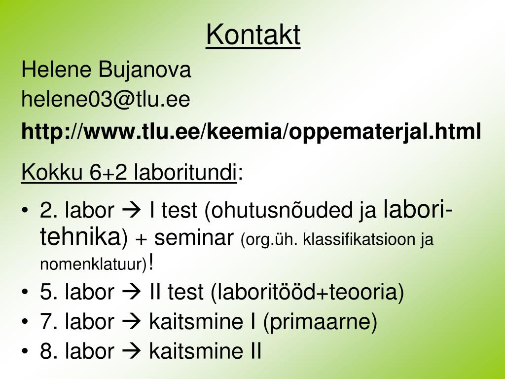 PPT - Kontakt PowerPoint Presentation, free download - ID:5472611