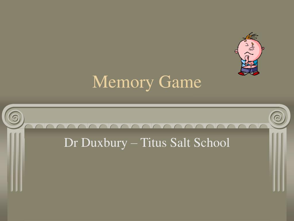 PPT - Memory Game PowerPoint Presentation, free download - ID:5472752