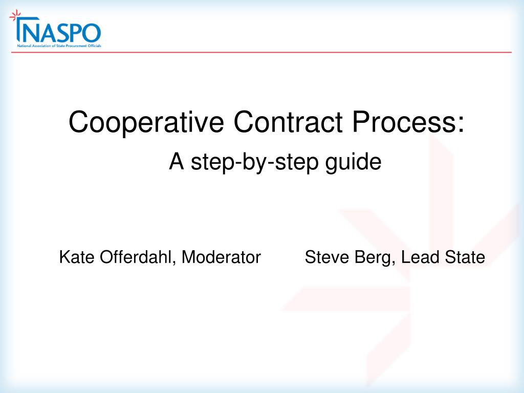 PPT - Cooperative Contract Process: PowerPoint Presentation, free ...